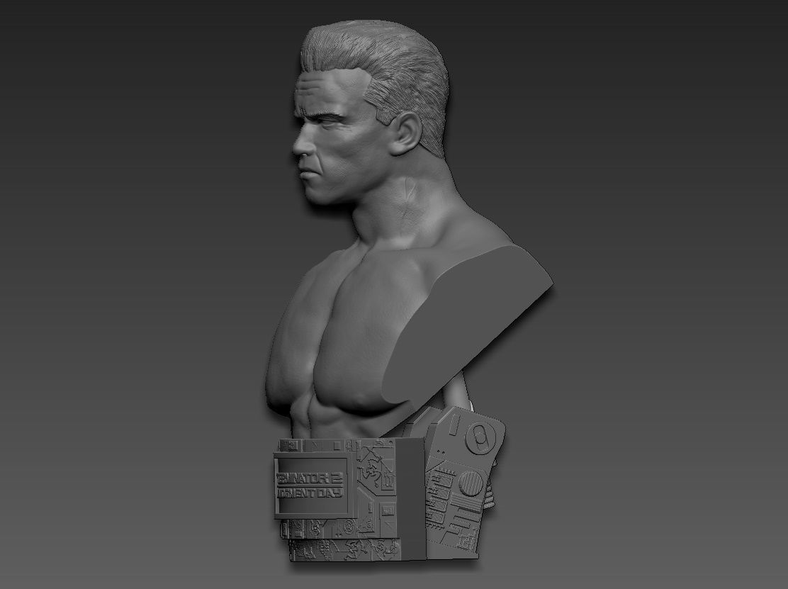 Terminator 2 Judgment Day 1991 Bust 3D model 3D printable | CGTrader