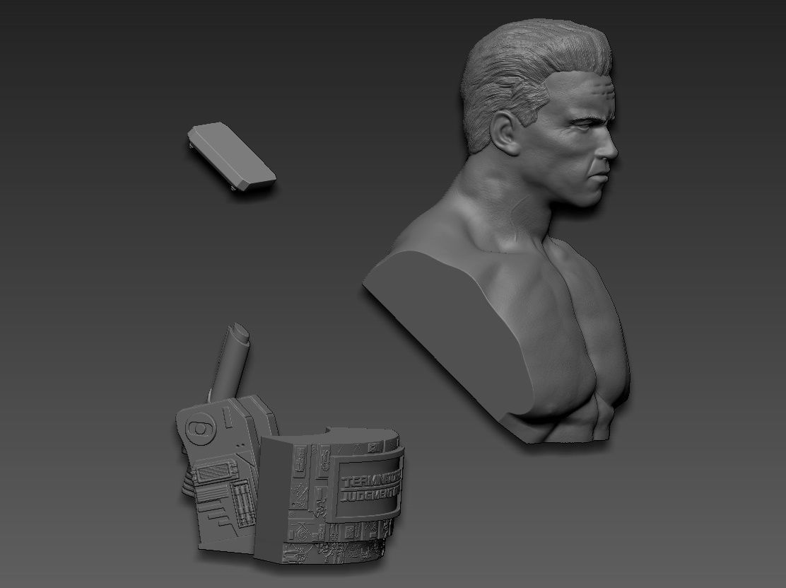 Terminator 2 Judgment Day 1991 Bust 3D model 3D printable | CGTrader