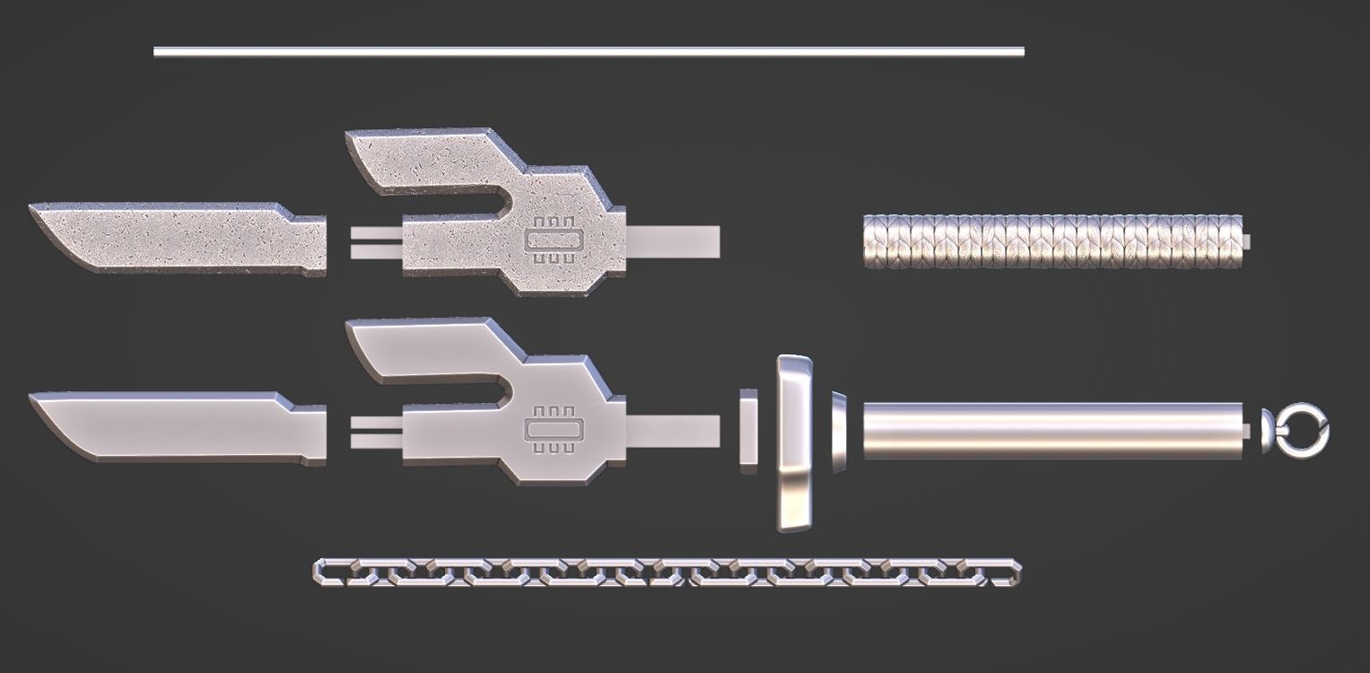 Toji Fushiguro Dagger - Jujutsu Kaisen Cosplay - 3D Print Ready 3D ...