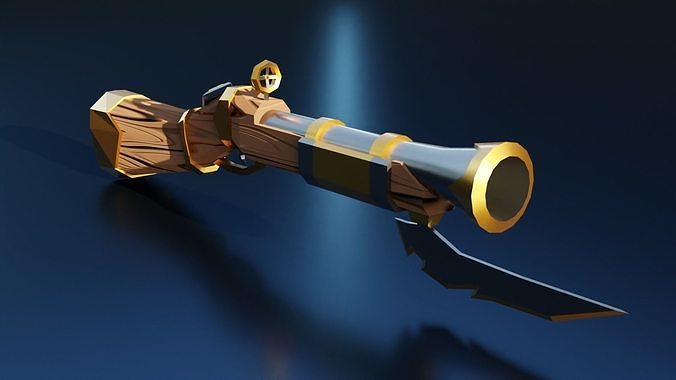 3D model Stylized Dwarf Gun 3D model VR / AR / low-poly | CGTrader