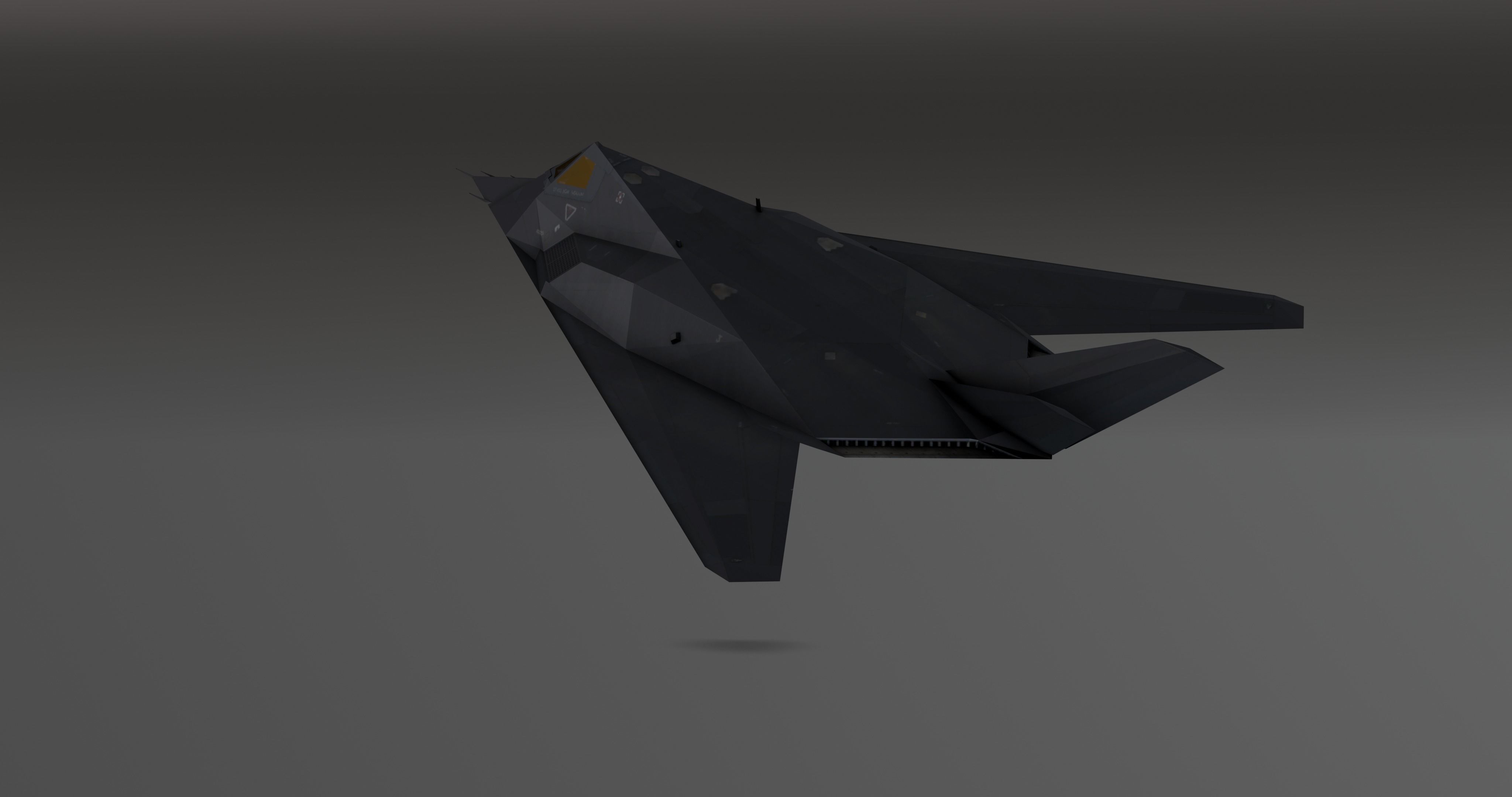 3D model F117 Nighthawk Stealth - Photorealistic Millitary Aircraft VR ...