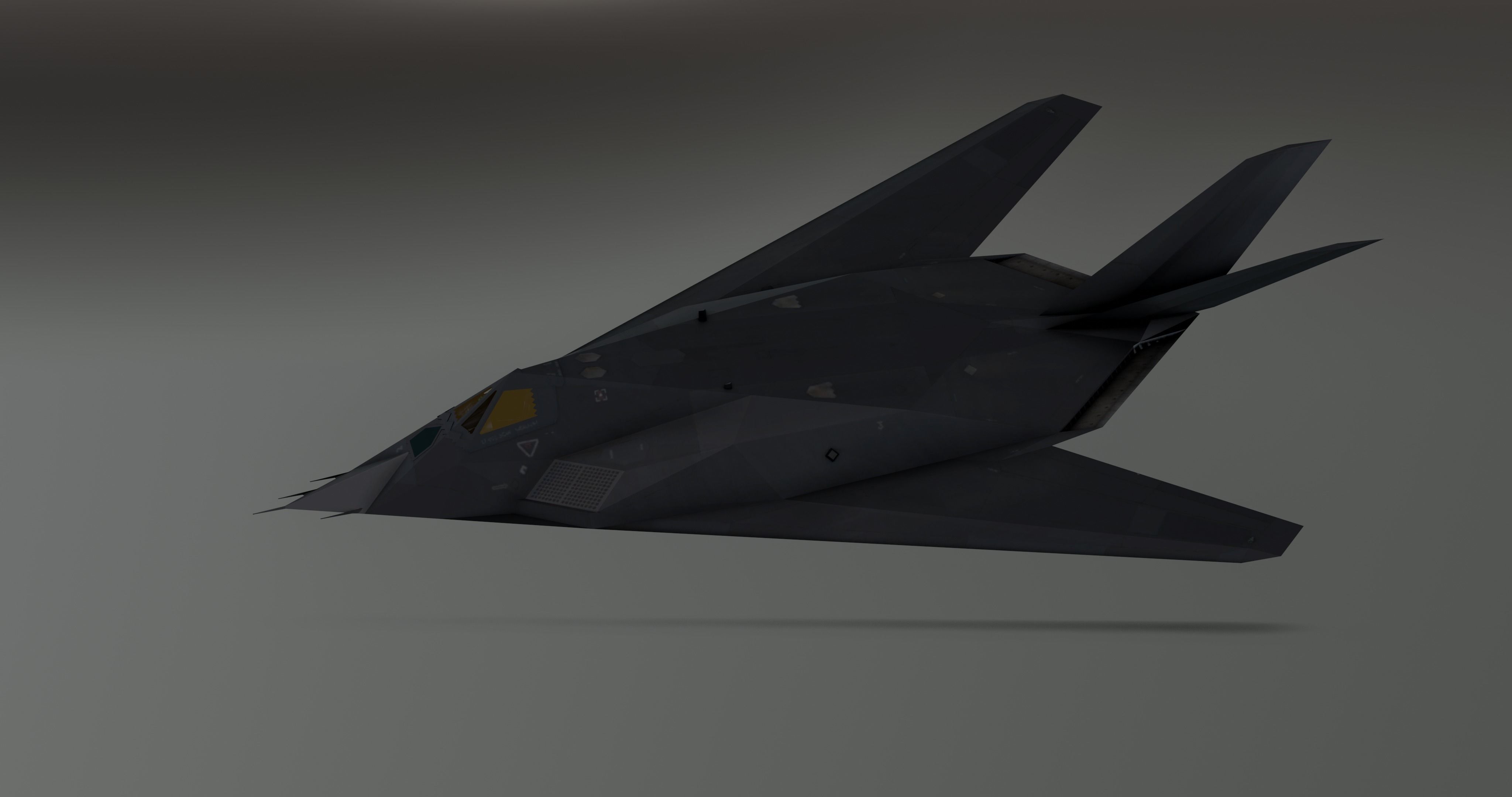 3D model F117 Nighthawk Stealth - Photorealistic Millitary Aircraft VR ...