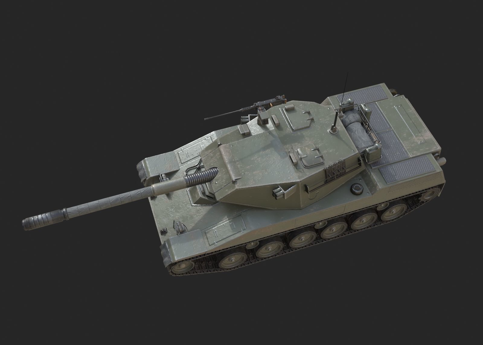 3D model 3 coatings of Thai Army Cadillac Stingray Light Tank VR / AR ...