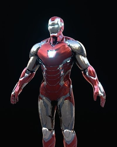 iron man end game 3D model rigged | CGTrader