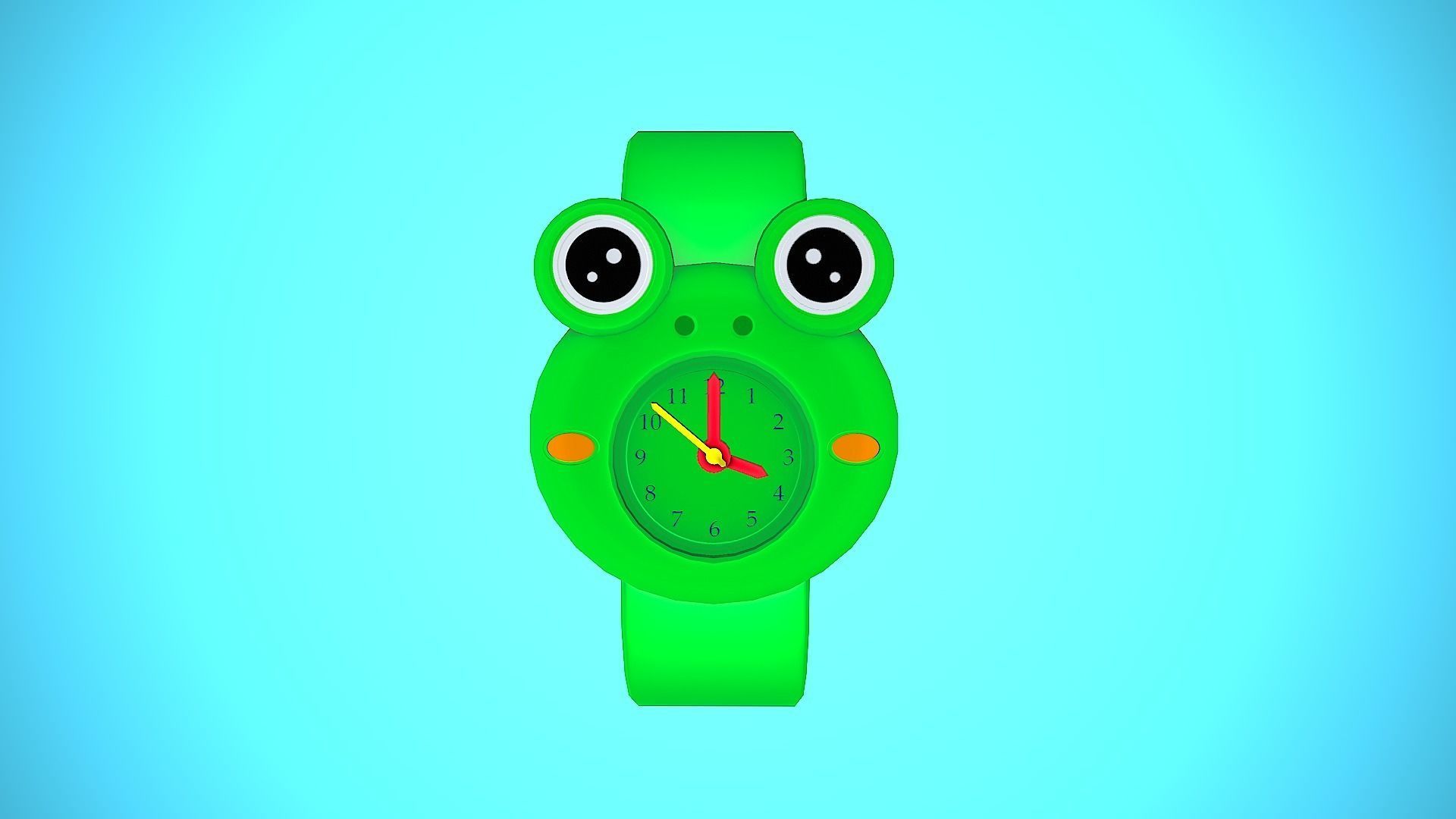 3D model FROG WRIST WATCH CARTOON STYLIZED VR / AR / low-poly | CGTrader