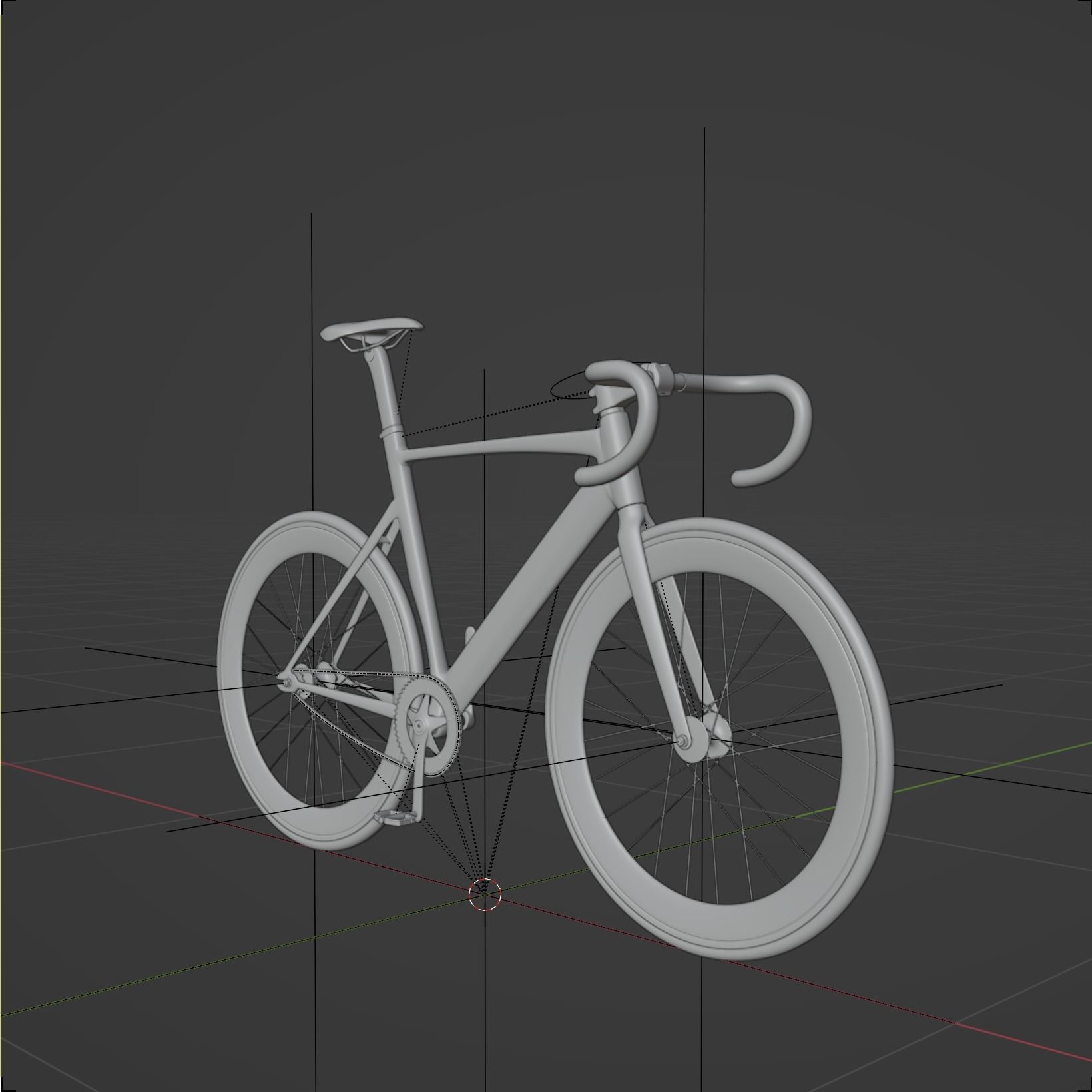 Track Fixed Gear Bike 3D model | CGTrader