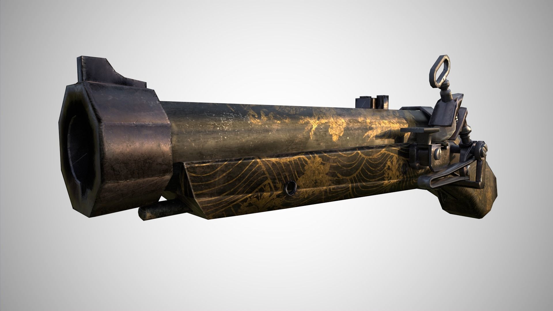 Ashina Isshin Gun free 3D model | CGTrader