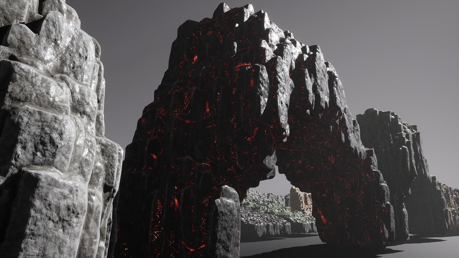 3D model Modular Mega Rock Pack - Granite VR / AR / low-poly | CGTrader