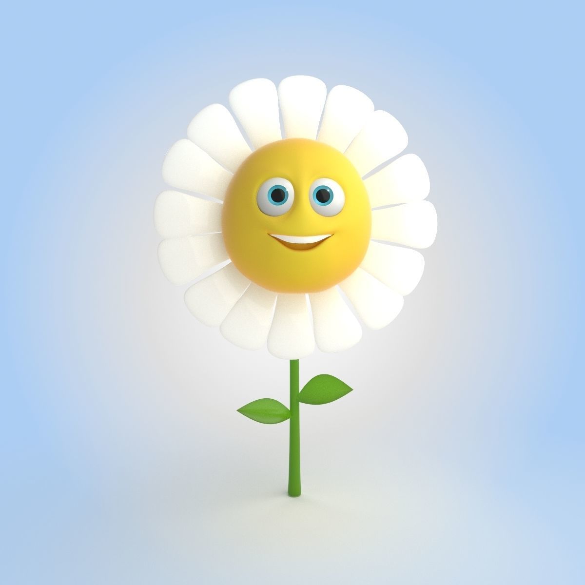 Daisy flower 3D model | CGTrader