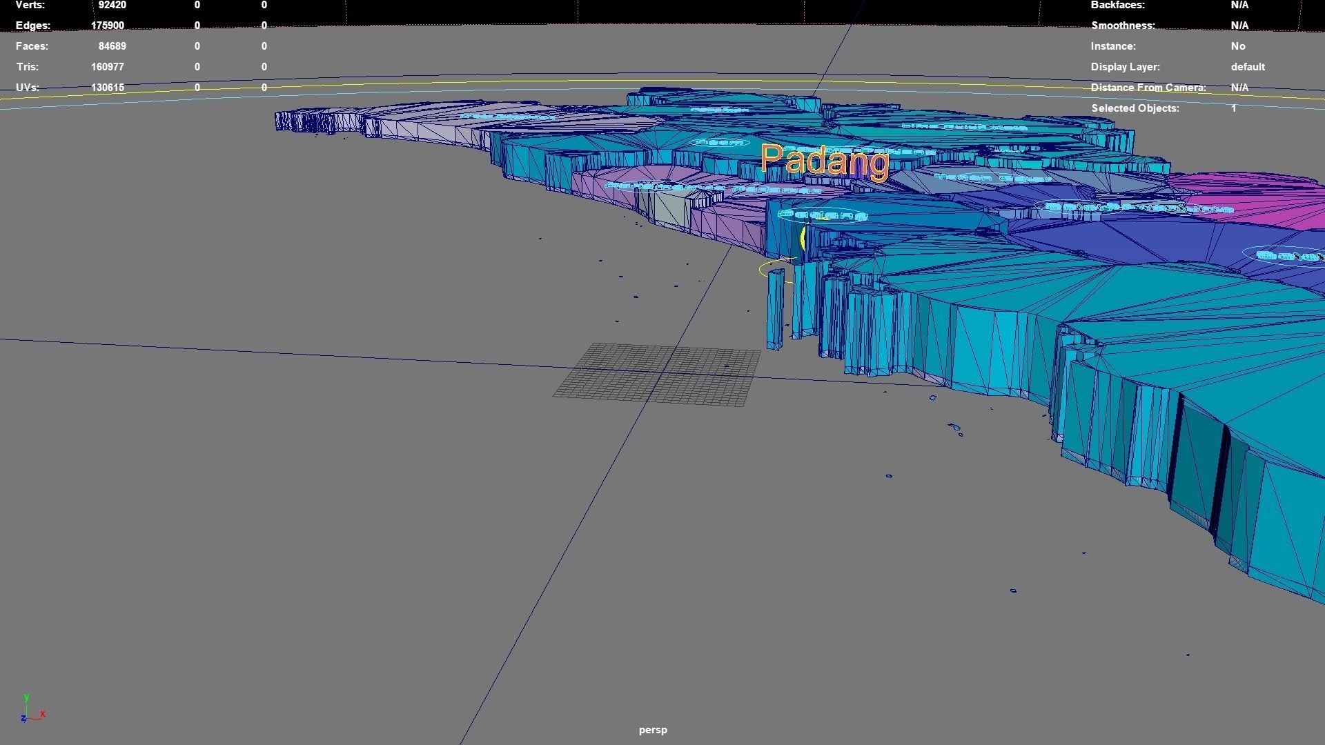 West Sumatra Sumatra Indonesia map region geography political 3D model ...