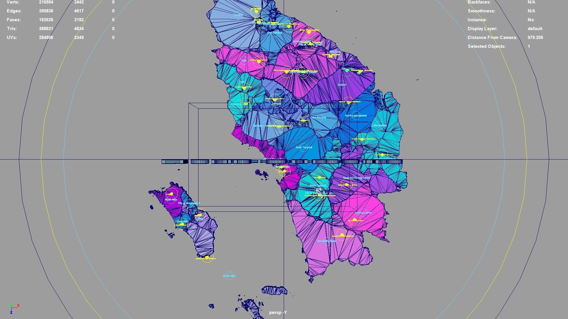North Sumatra Sumatra Indonesia map region geography political 3D model ...