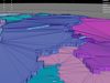 Lampung Sumatra Indonesia map region geography political 3D model ...