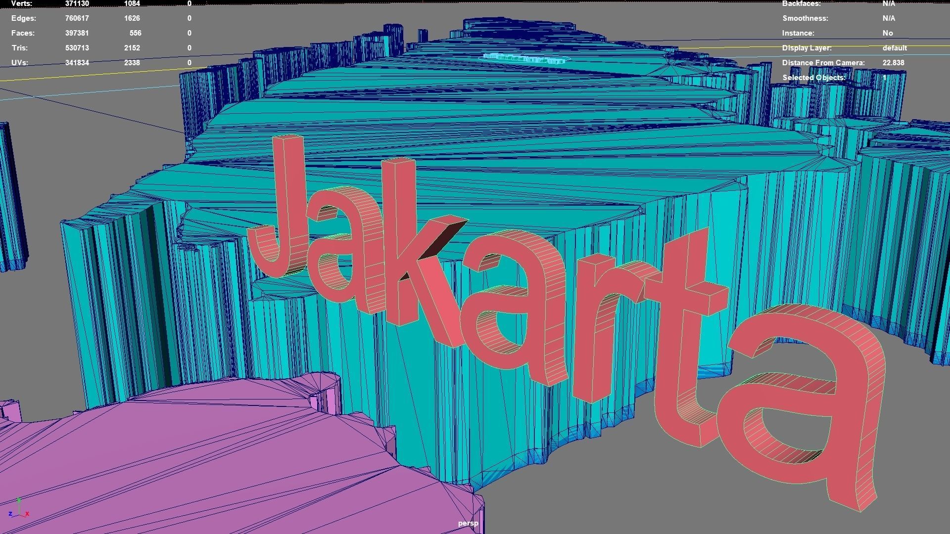 Indonesia map region geography political geographic 3D model rigged ...