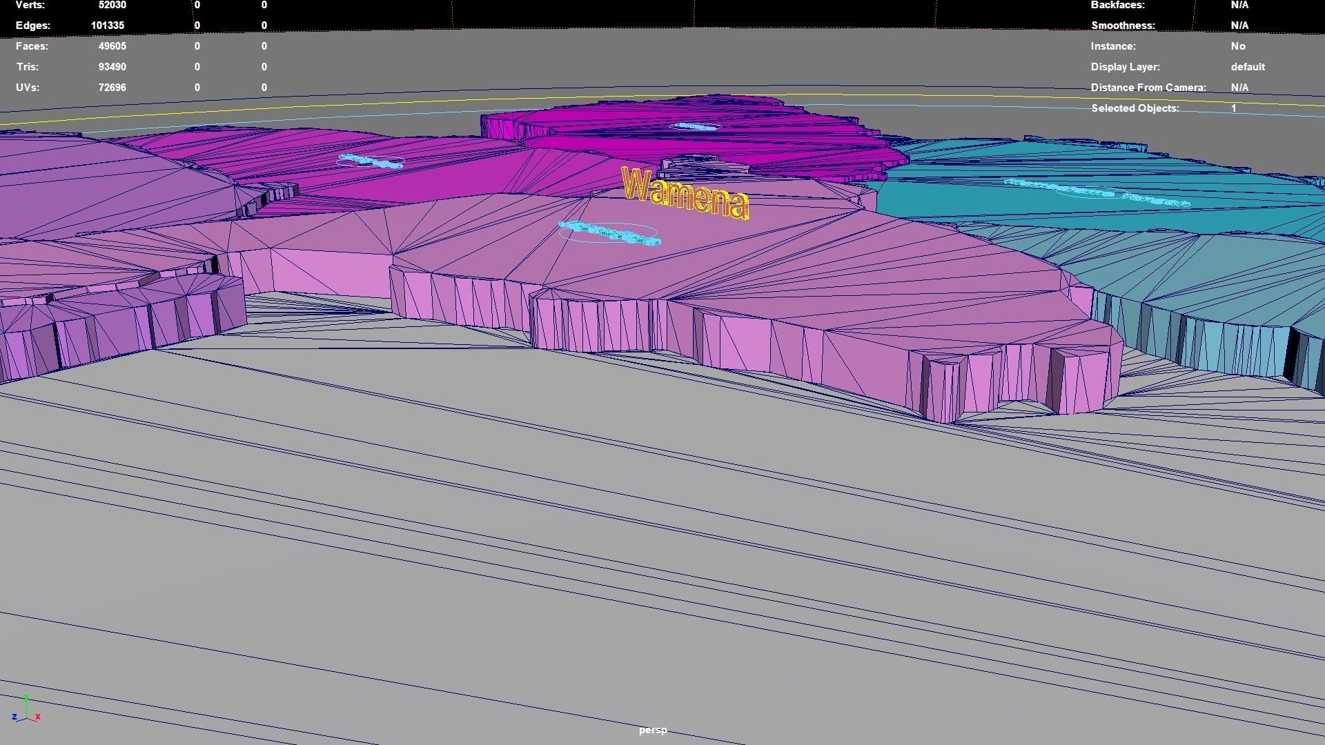 Highland Papua Western New Guinea Indonesia map region 3D model rigged ...