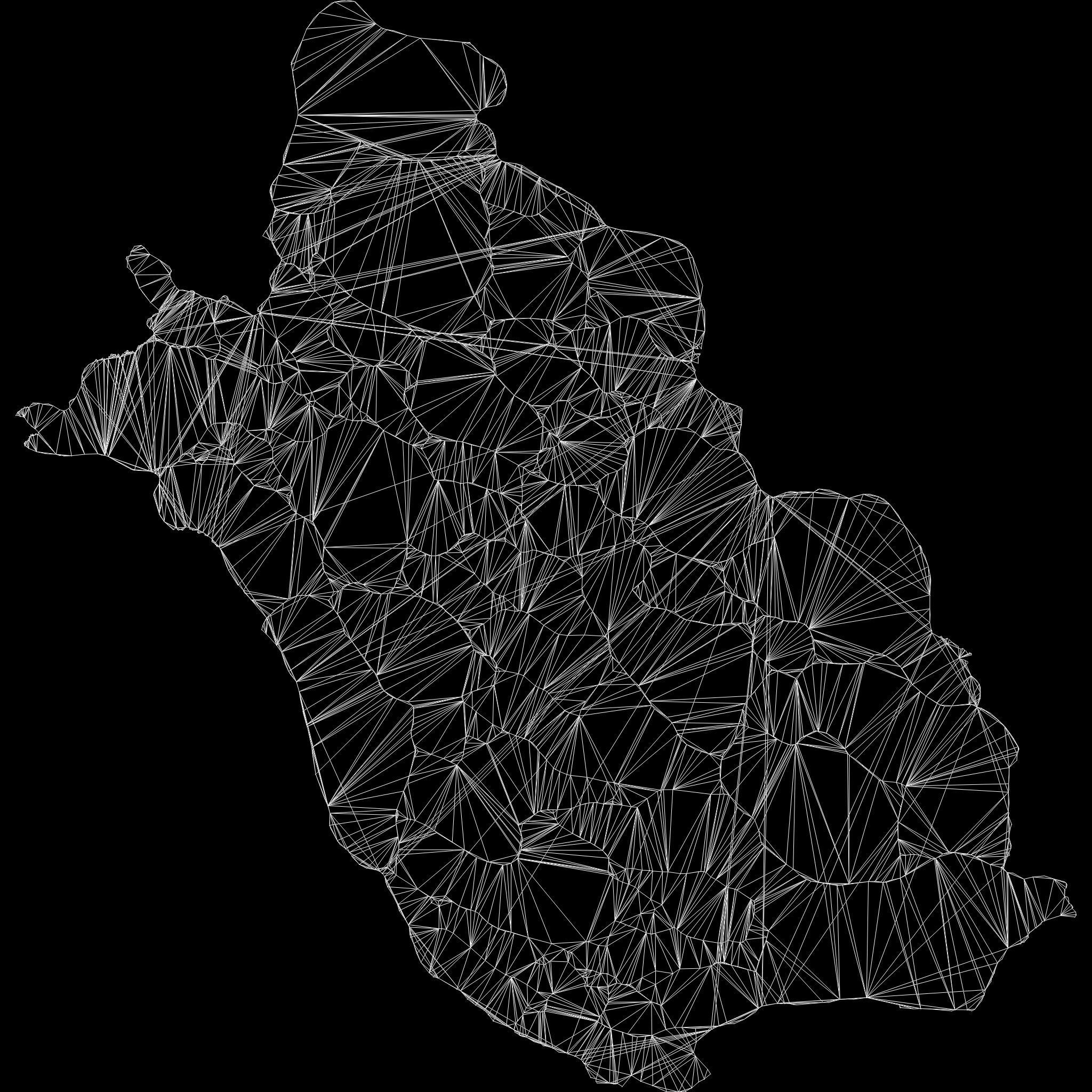 Fars Province Iran map region geography political geographic 3D model ...
