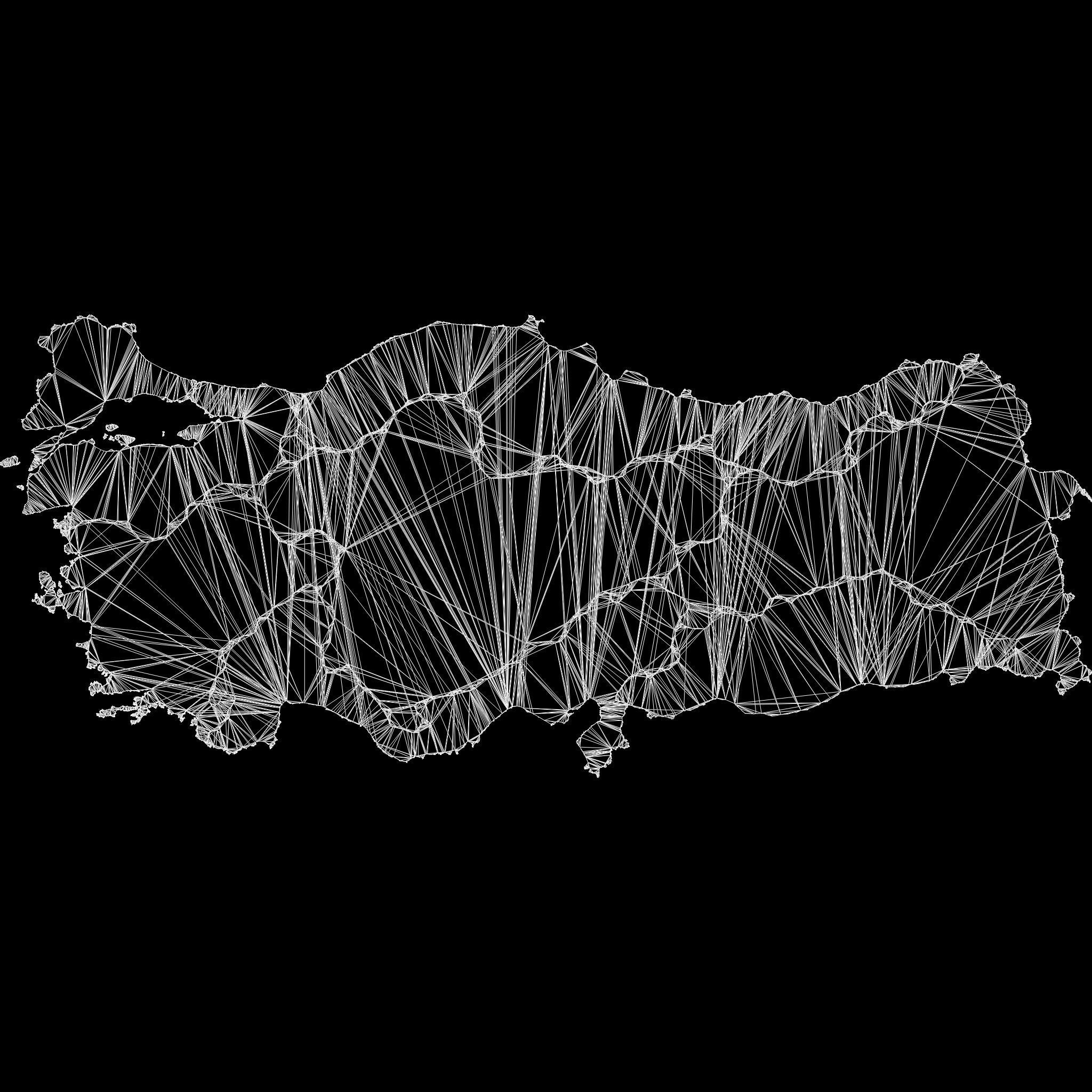 Turkey map region geography political geographic administrative 3D ...