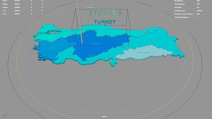 Turkey geography map