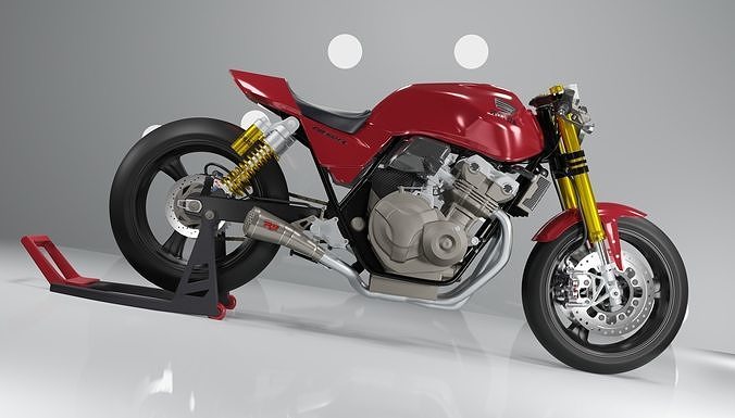 3D model HONDA CB400 CAFE RACER CUSTEM VR / AR / low-poly | CGTrader