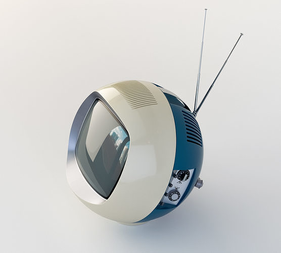 Phillips Spaceball Retro Antique Seventies Television 3D model | CGTrader