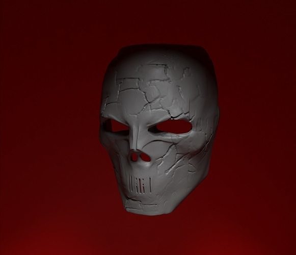 Skull DJ Cosplay Face Mask Stl 3D model 3D printable | CGTrader