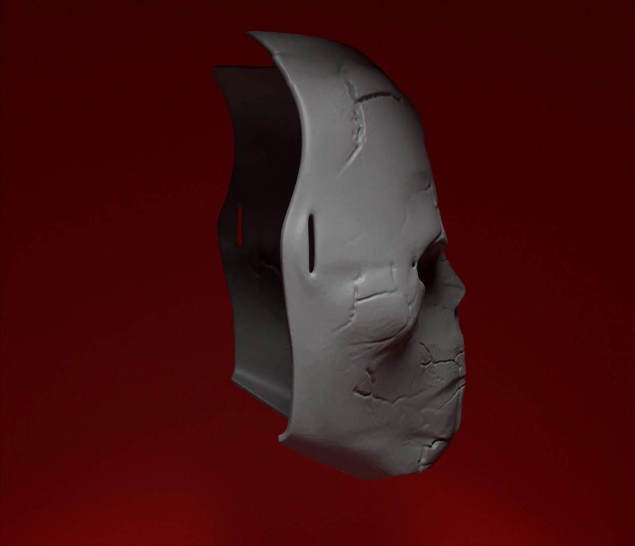 Halloween Skull Demon Cosplay Mask - Costume Skull Mask 3D model 3D ...