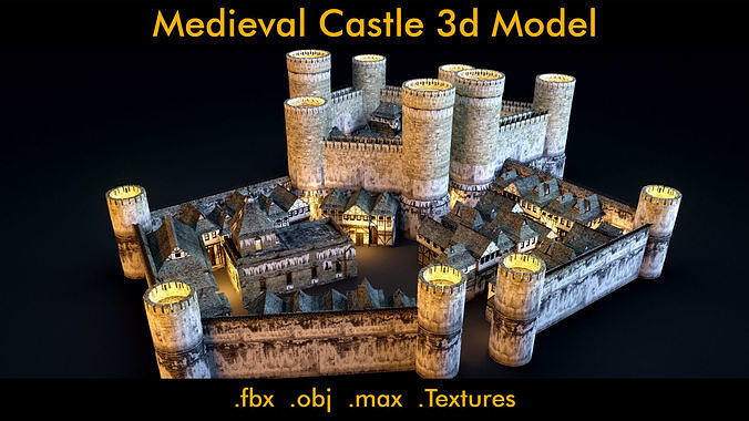 Medieval Castle- 3d Model 3D model | CGTrader
