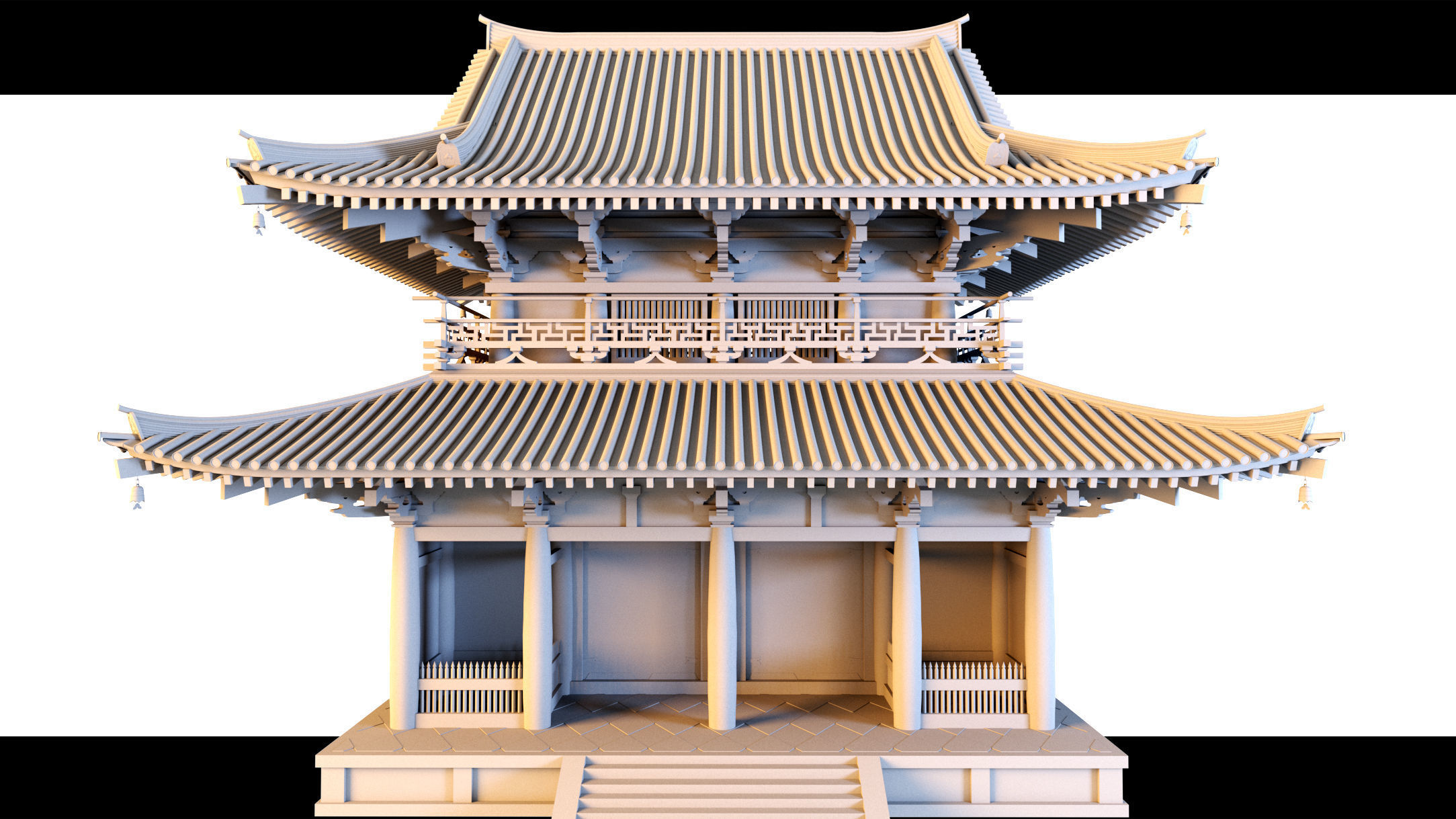 4 Traditioanl Japanese Buildings- 3d Model 3D model | CGTrader