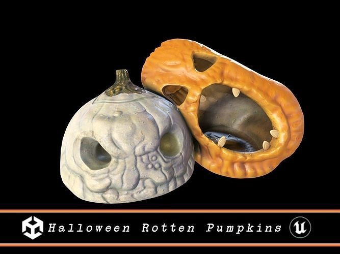 3D model Halloween Rotten Pumpkins VR / AR / low-poly | CGTrader