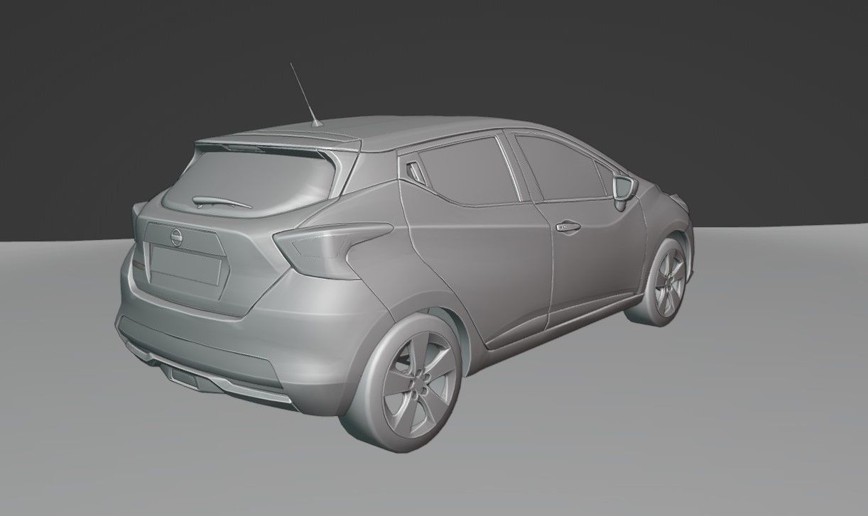 3D model Nissan micra VR / AR / low-poly | CGTrader