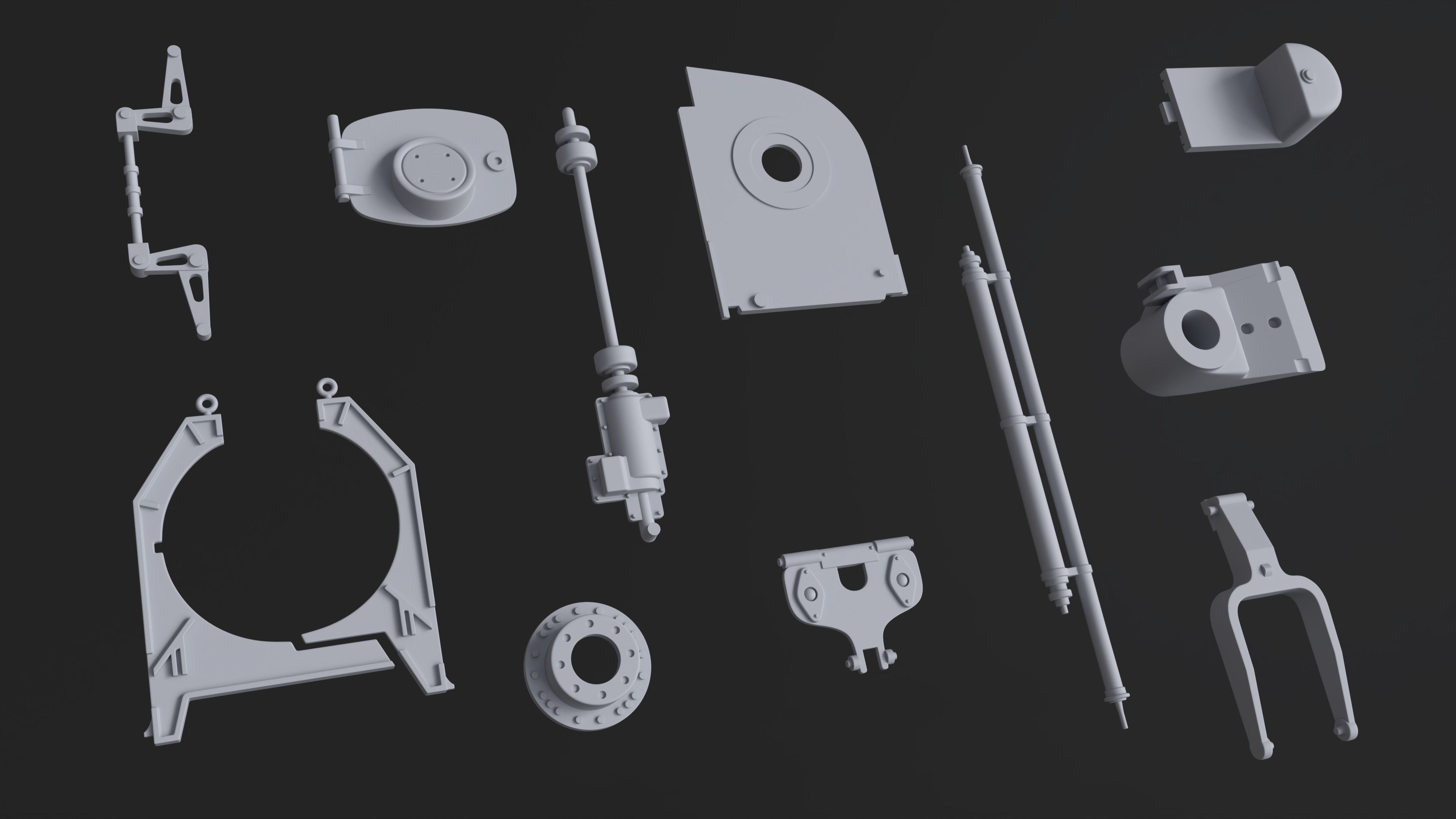 Kitbash Kit - 25 Free Original Star Wars Parts free 3D model | CGTrader