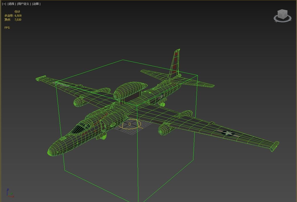 3D model USA Air Force Lockheed U2S Dragon Lady reconnaissance airplane VR / AR / low-poly ...