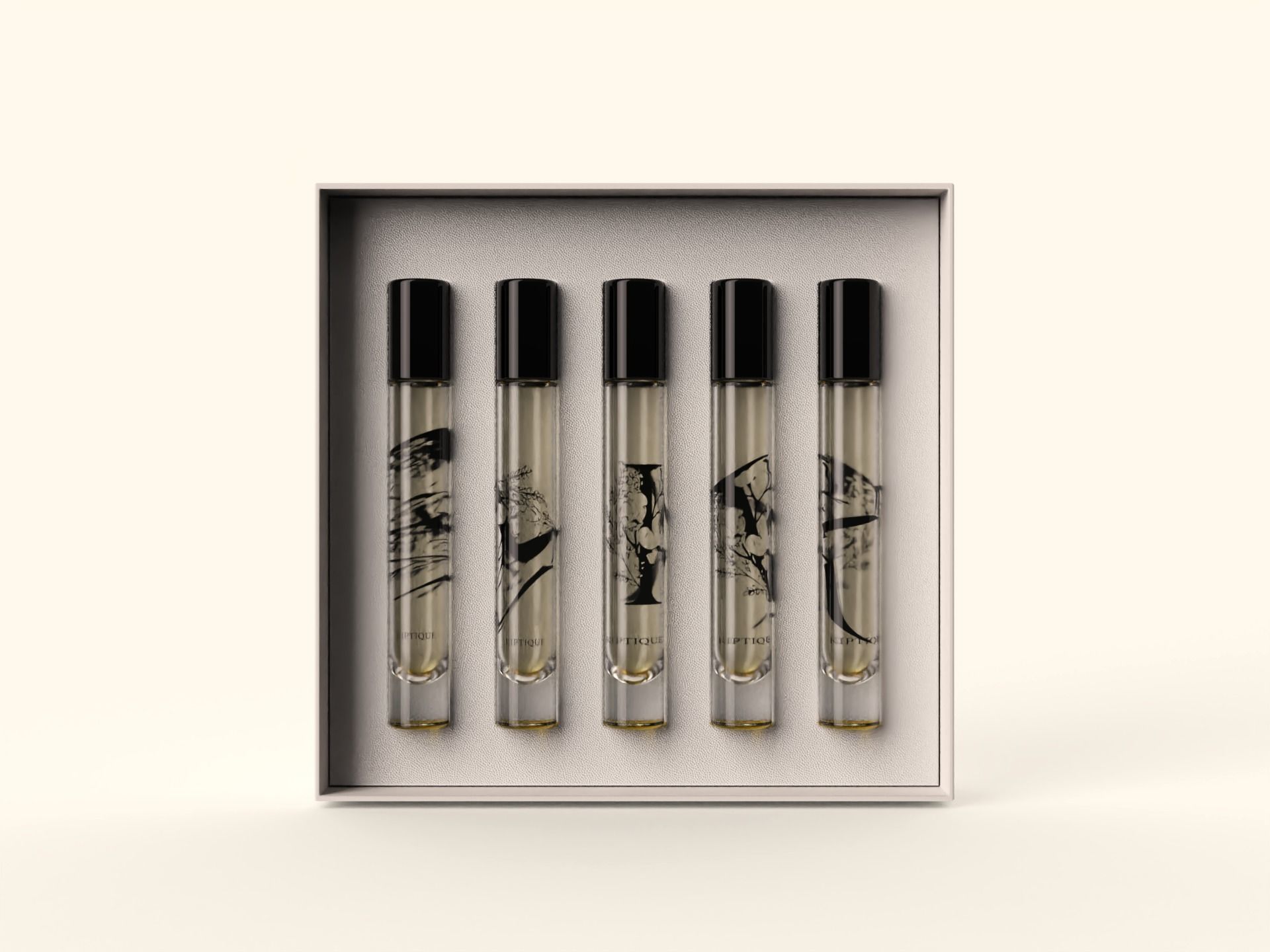 Roller Ball Perfume Gift Set with packaging free 3D model | CGTrader