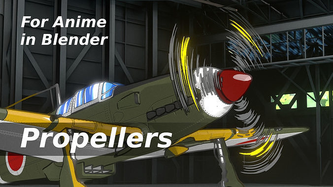 For Anime in Blender - Propellers - Eevee 3D model animated | CGTrader