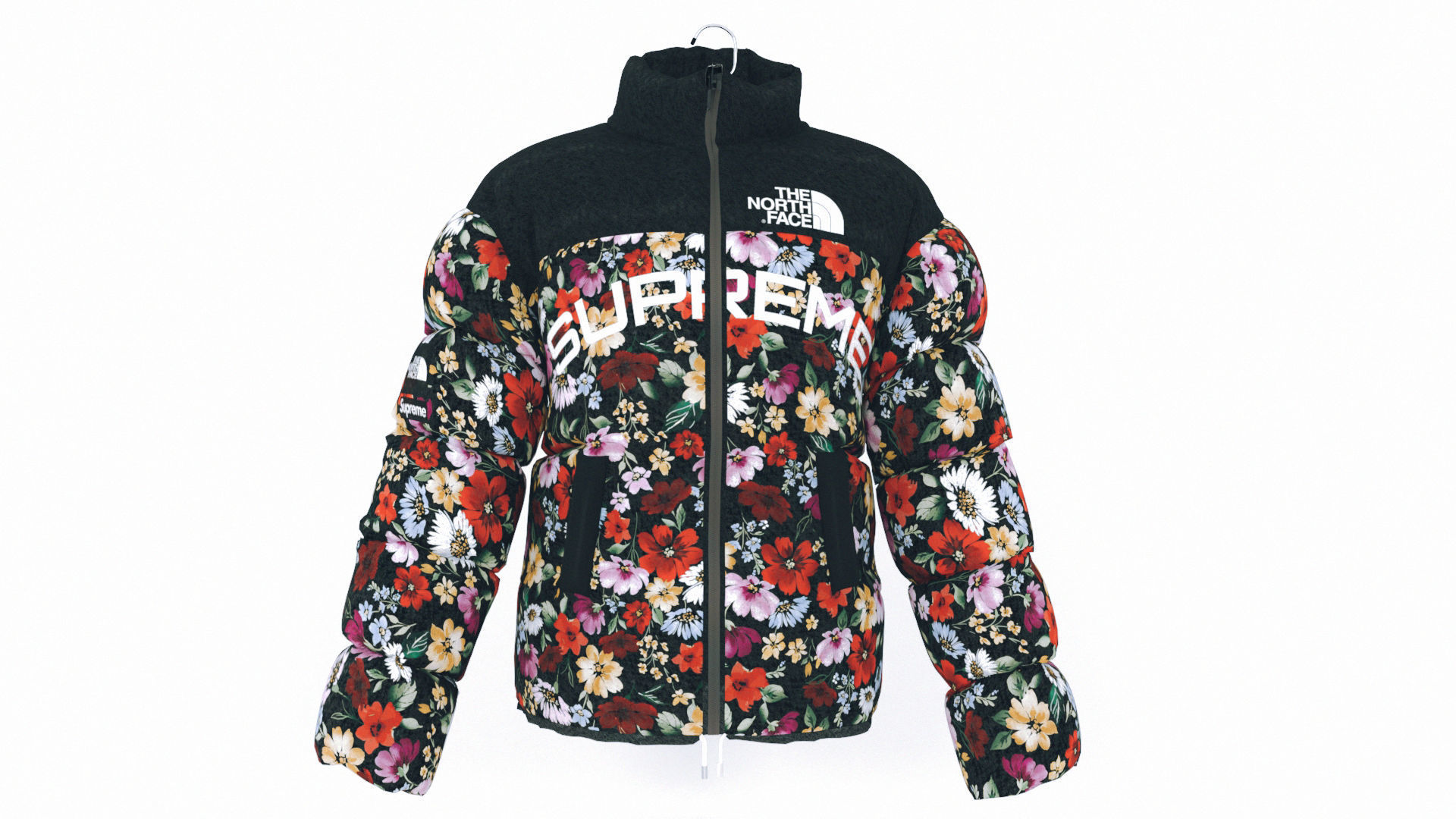 3 Jackets Supreme x TNF 3D model | CGTrader