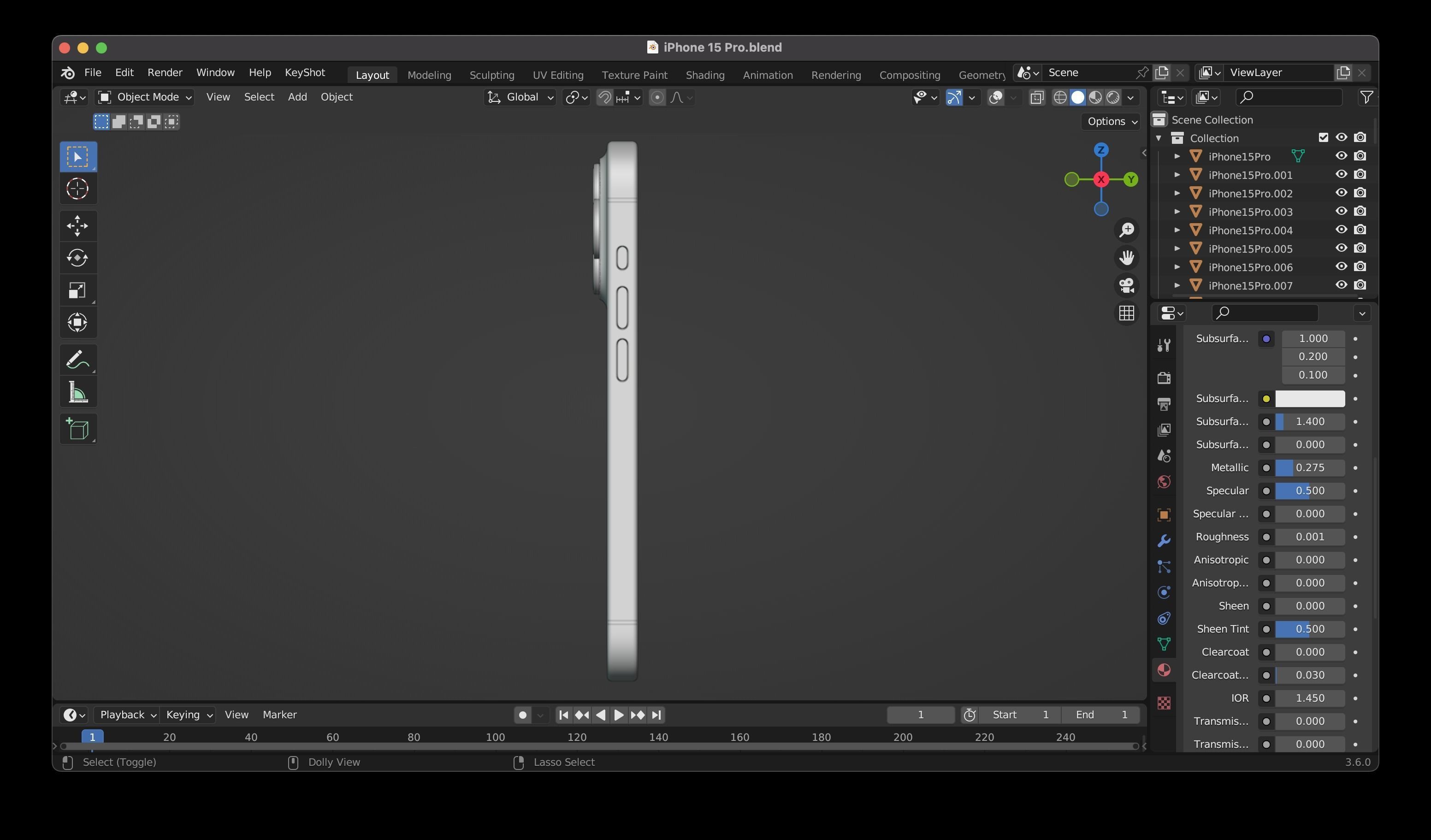 Apple iPhone 15 Pro - 3d Model with Textures 3D model | CGTrader
