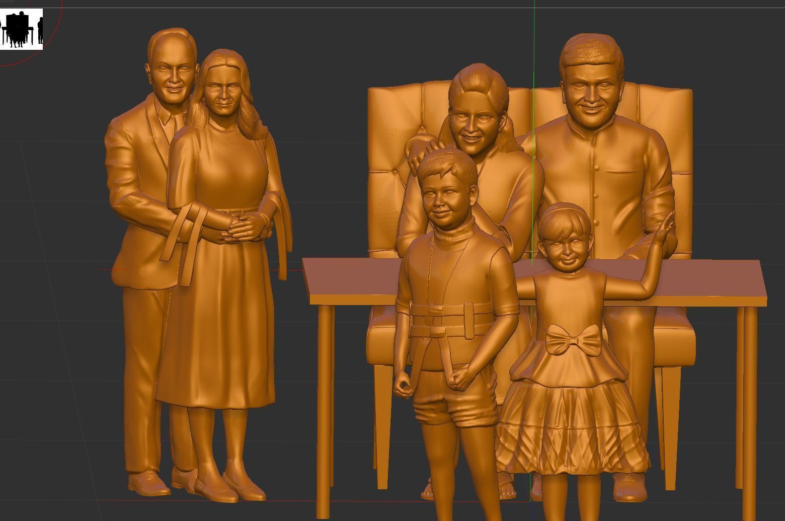 Miniature Combo 3D model 3D printable | CGTrader