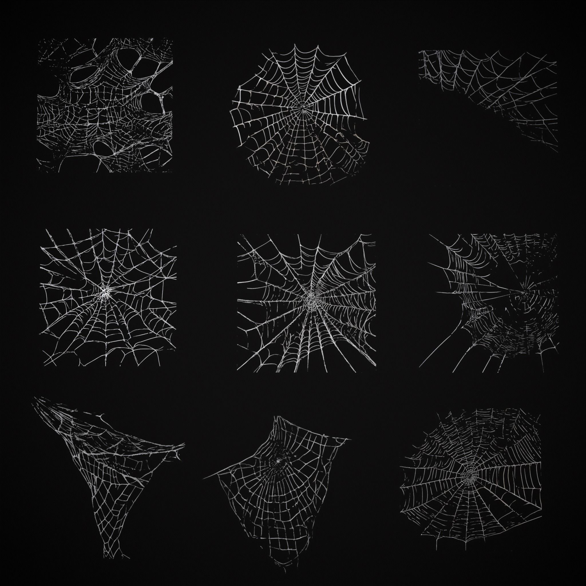 3D model Spider Webs Pack Three VR / AR / low-poly | CGTrader