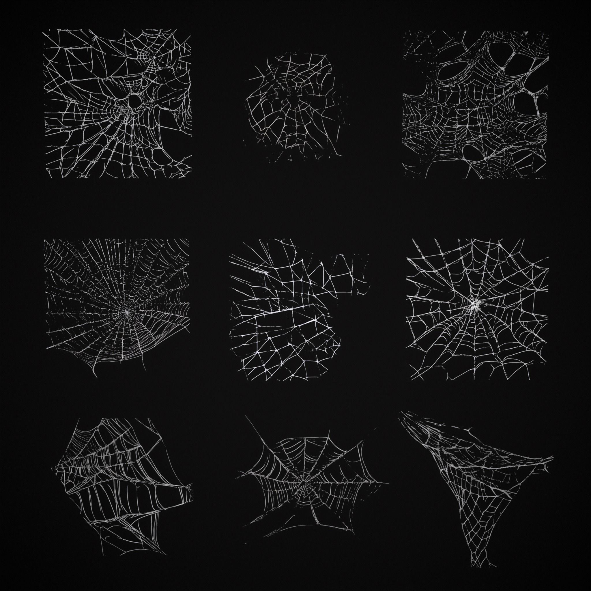 3D model Spider Webs Pack Three VR / AR / low-poly | CGTrader