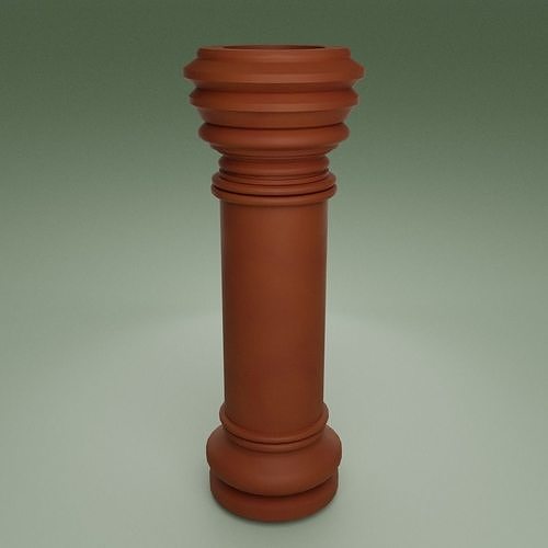 Round Chimney Pot free 3D model | CGTrader