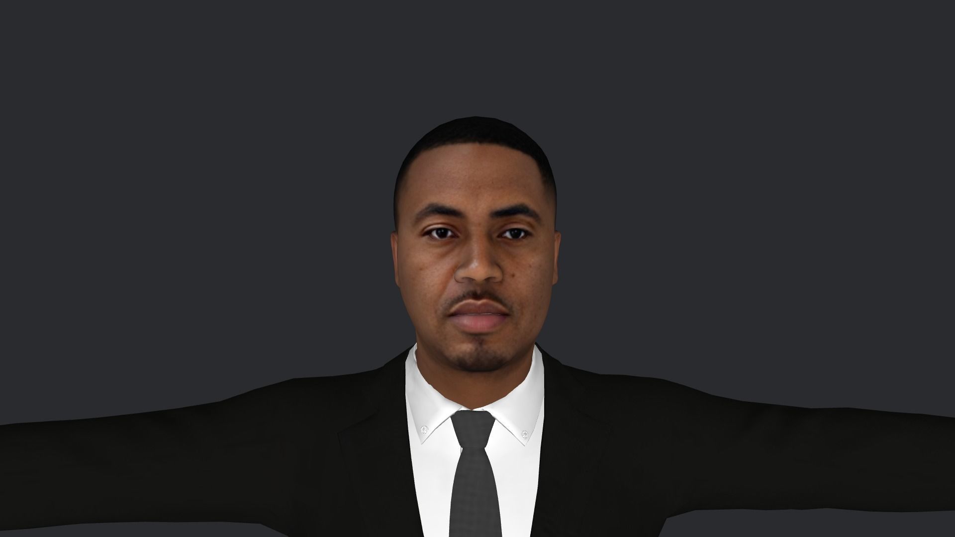 NAS Hyper Realistic Full Body Rigged Character 3D model rigged | CGTrader