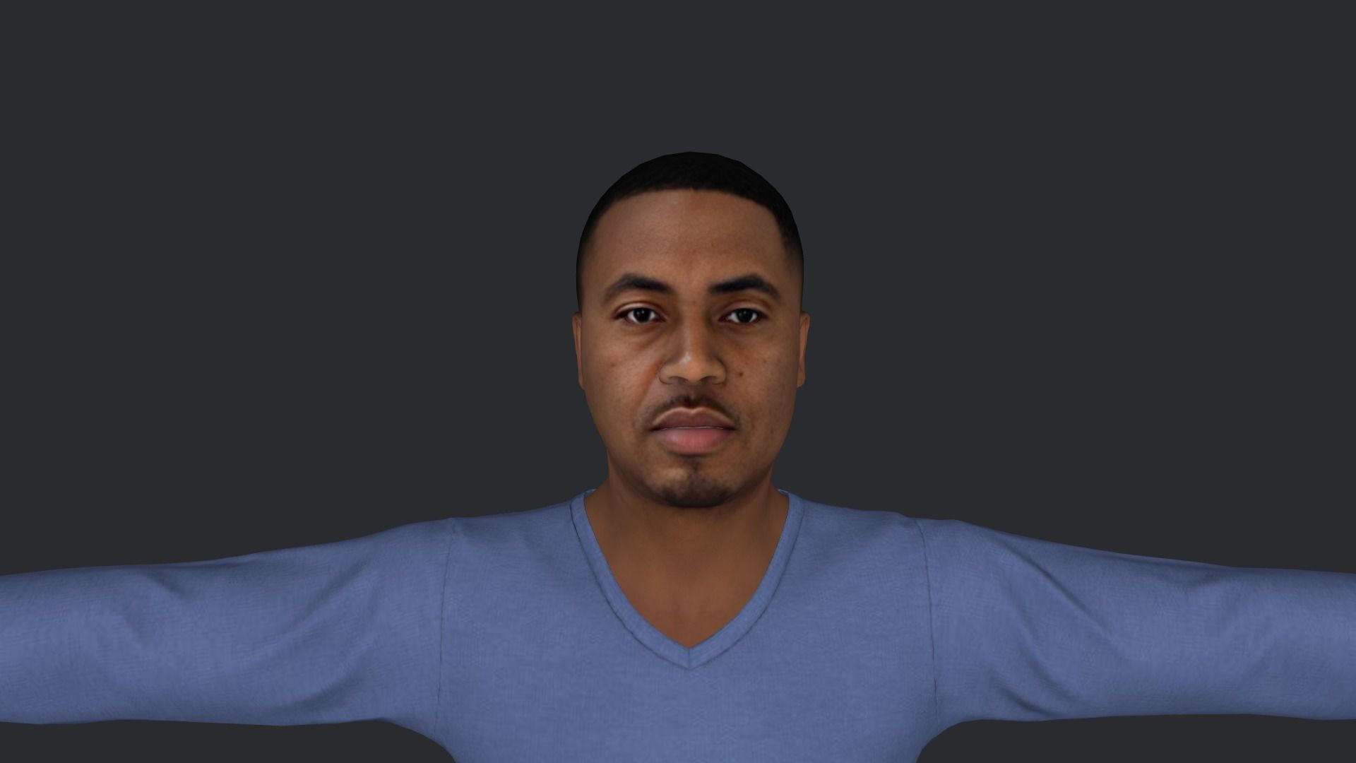 NAS Hyper Realistic Full Body Rigged Character 3D model rigged | CGTrader