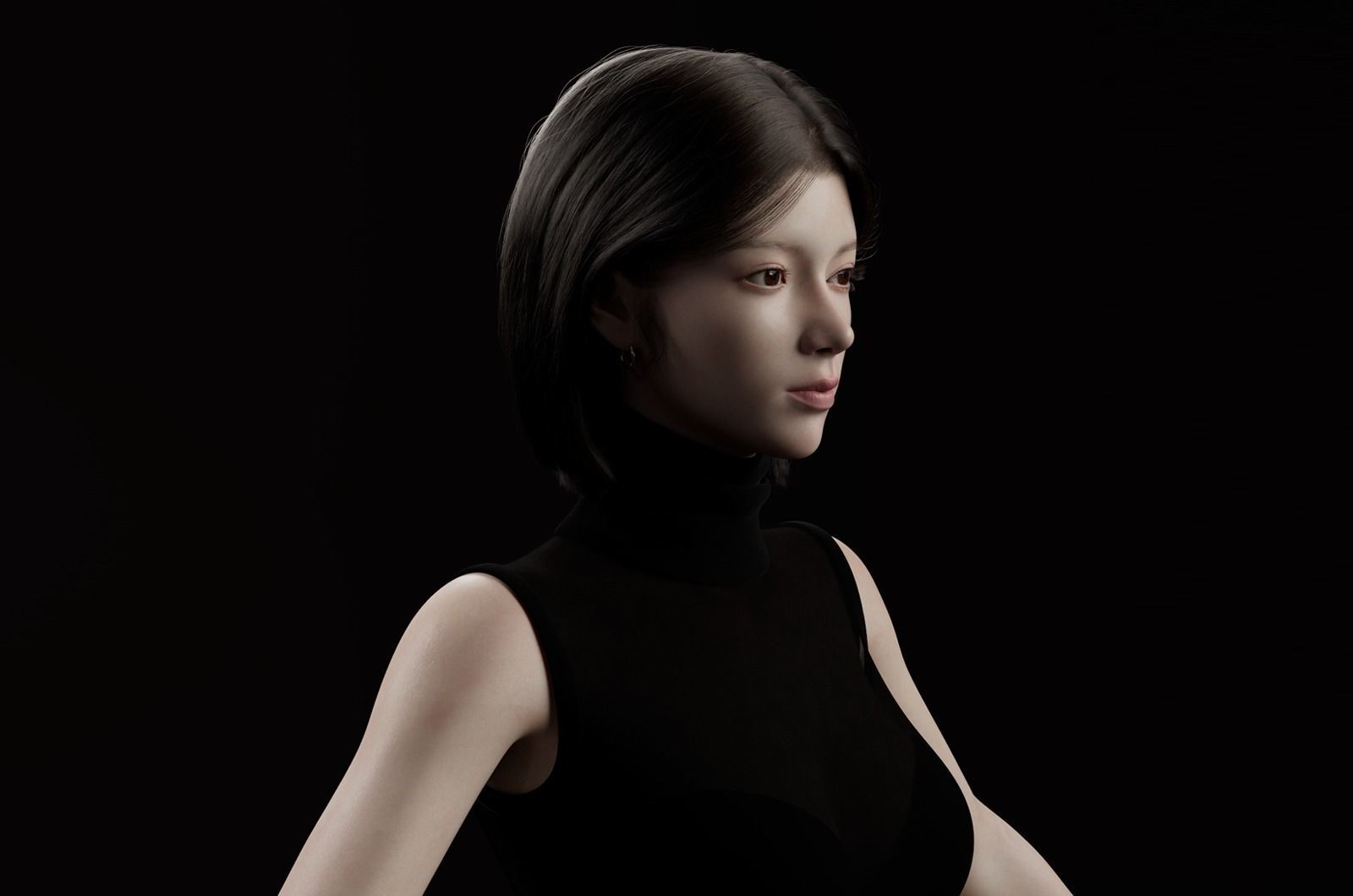 Fullbody Asian Fasion Girl - Photo Realistic Rendering 3D model | CGTrader