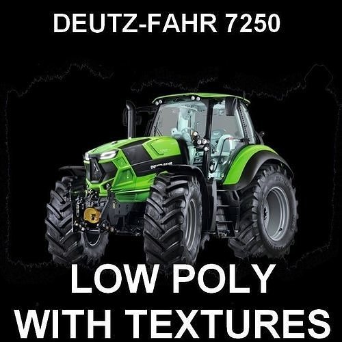 3D model DEUTZ-FAHR 7250 TTV Tractor VR / AR / low-poly | CGTrader