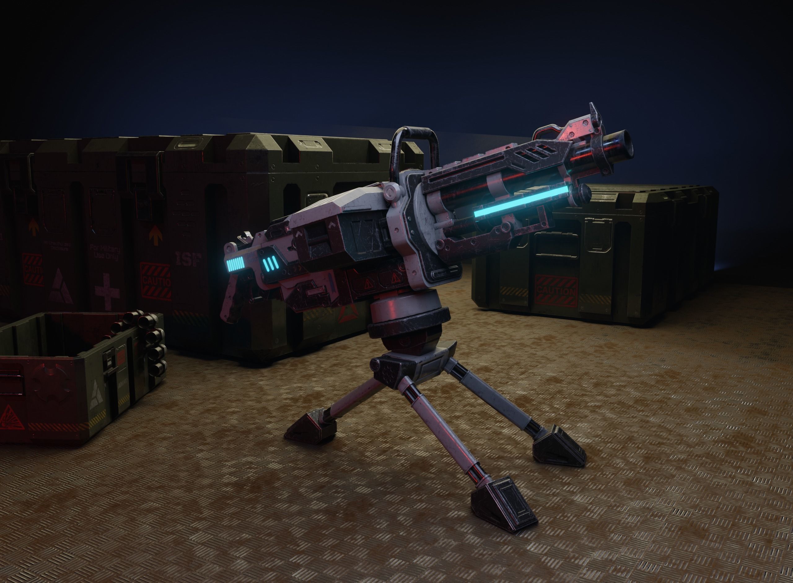 3D model Realistic Grenade Launcher GameReady VR / AR / low-poly | CGTrader