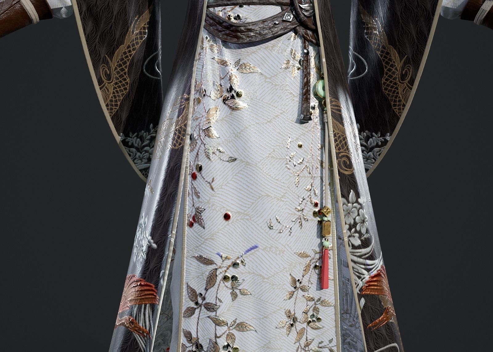 3D model Chinese Ancient Beauty in Hanfu Fantasy Asian Girls pretty VR ...