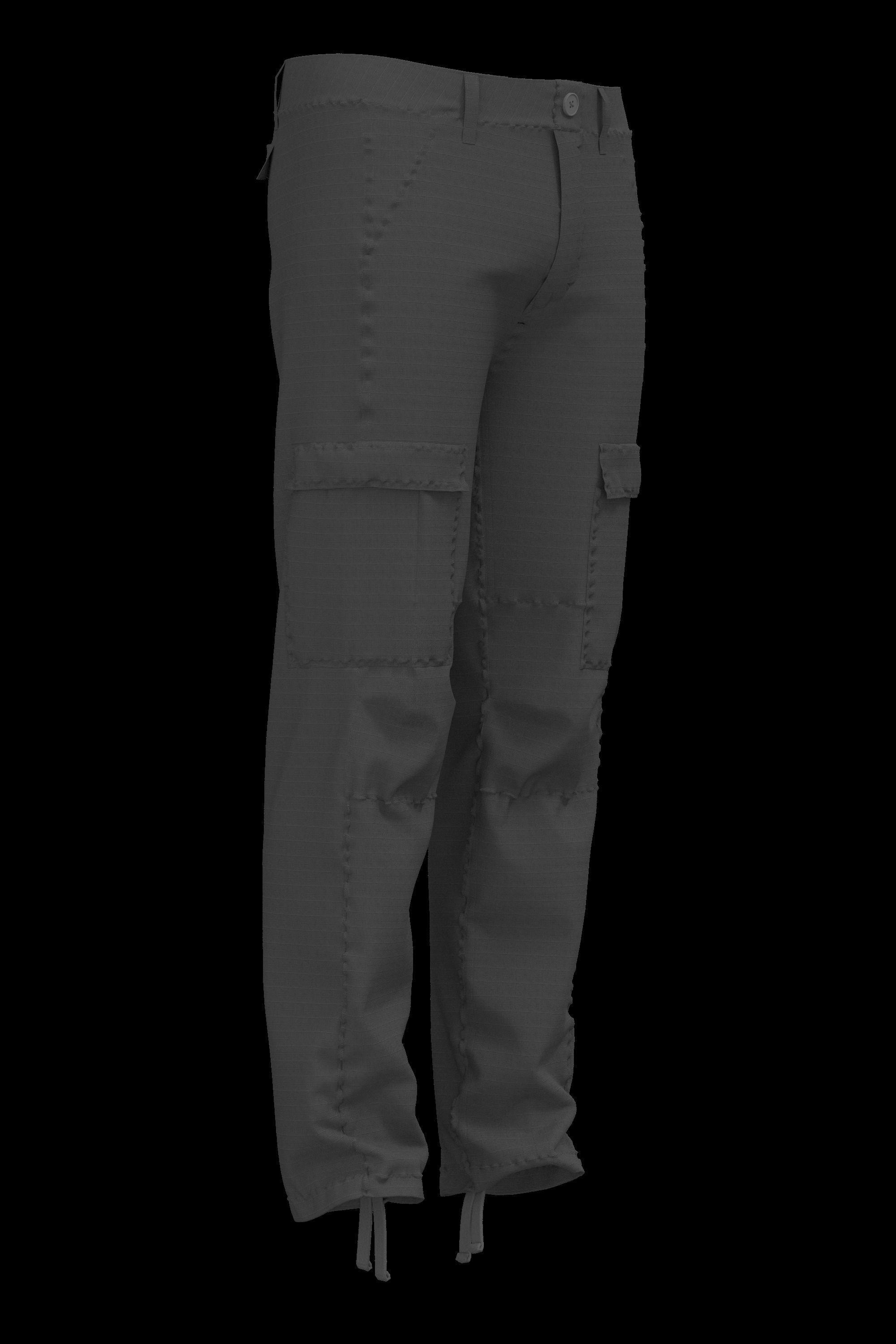 Male pant 3D model animated rigged | CGTrader