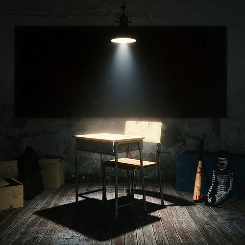 3D Model Collection Horror Scene - Bundle 01 VR / AR / low-poly | CGTrader