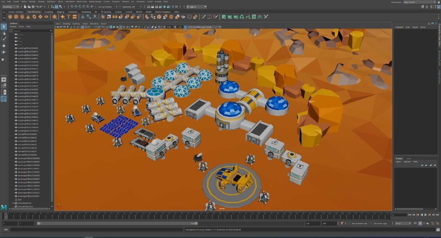 3D model Mars Station VR / AR / low-poly | CGTrader