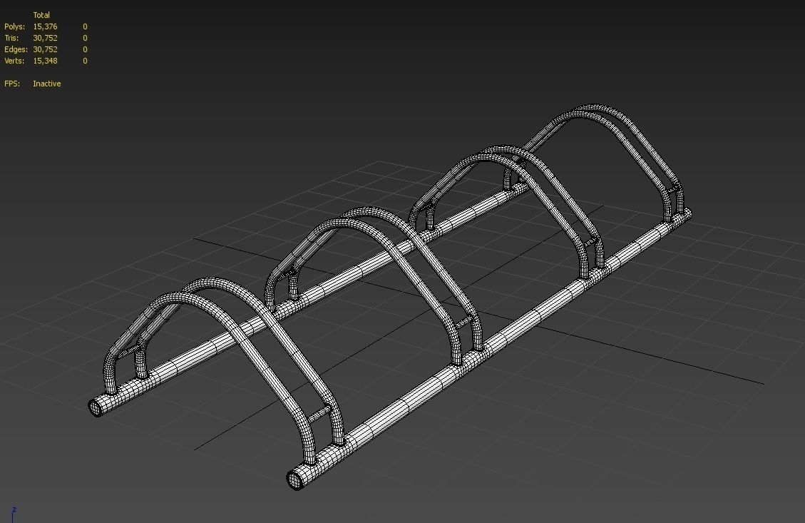 3D model Bike Rack M04 VR / AR / low-poly | CGTrader