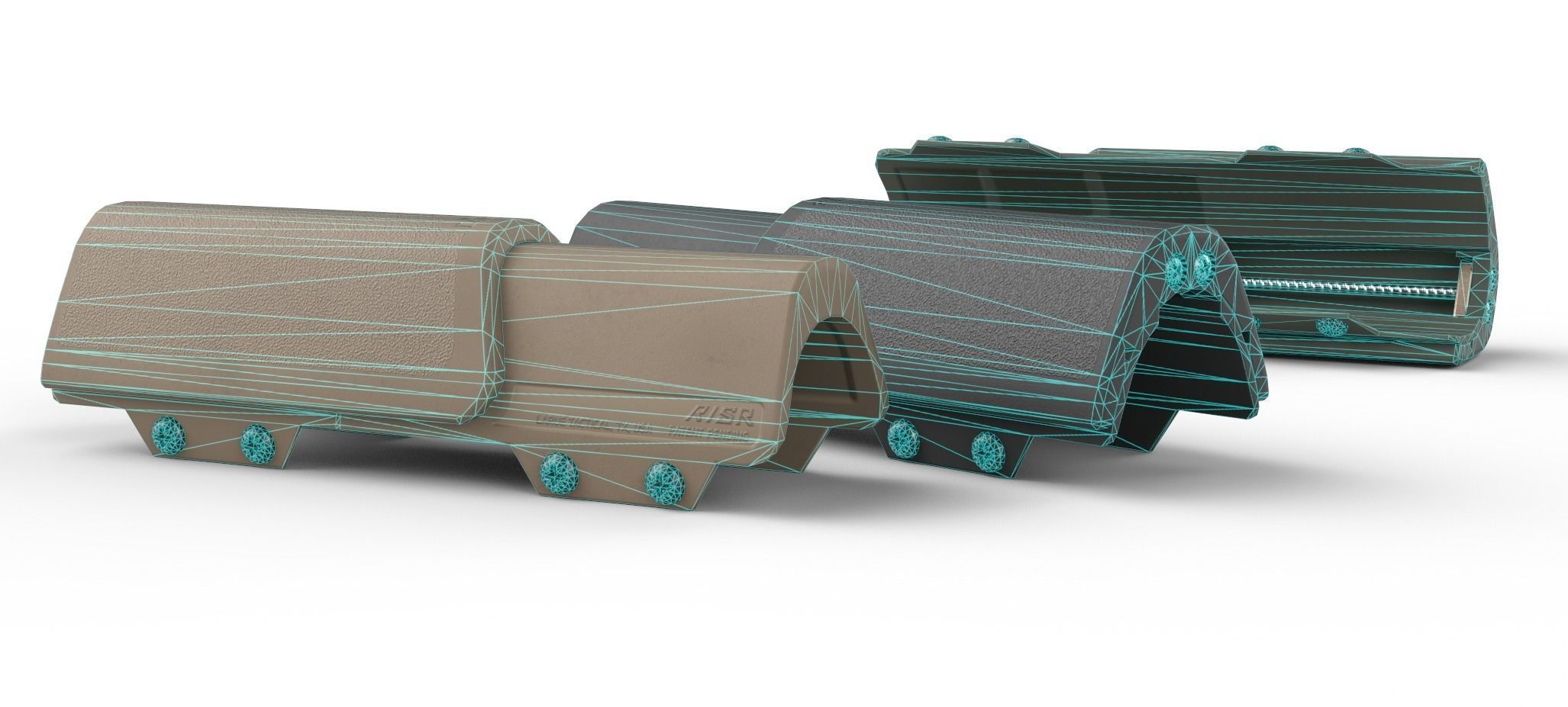 3D model Larue Tactical RISR Stock Riser Low Poly 3D Model VR / AR ...